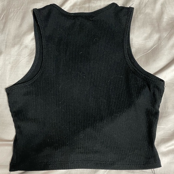 Heart & Hips | Tops | Plain Black Ribbed Cropped Tank | Poshmark
